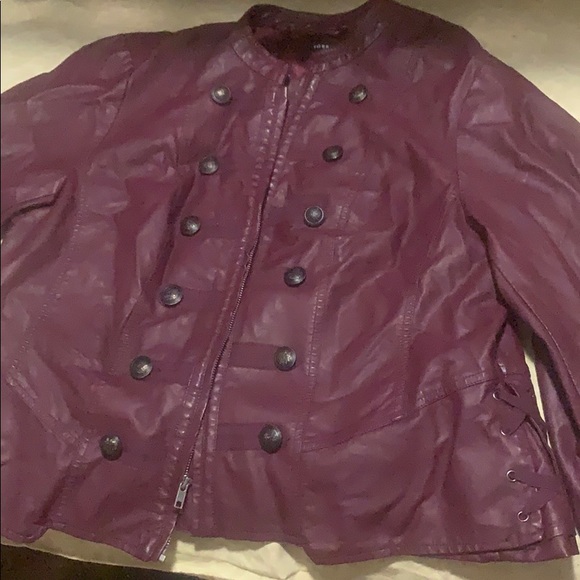 torrid | Jackets & Coats | Burgundy Red Leather Jacket From Torrid Wr ...